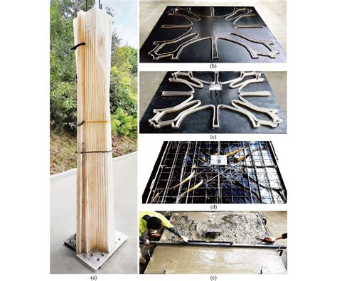 Assembled Full Scale Formwork A Column Formwork With Reinforcement Download Scientific Diagram