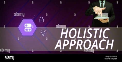 Hand Writing Sign Holistic Approach Internet Concept Characterized Belief That Parts Something