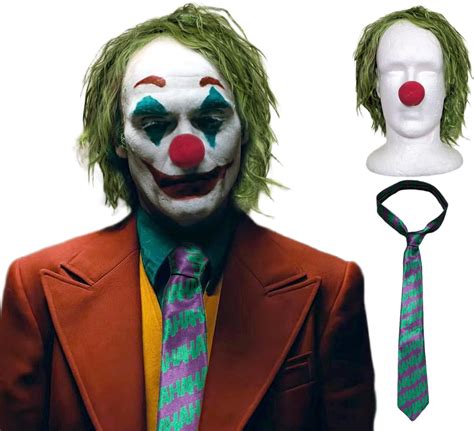 Handinhandcreations Joker Clown Costume Kit Green Wig