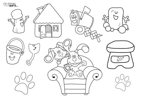 Free Blues Clues Downloadable Colouring Pages Colouring Crafts