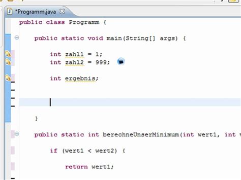 Berechnen Eines Minimum Wertes Java 2 001 Youtube