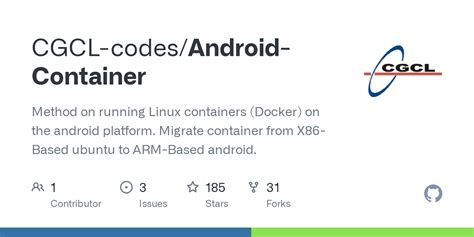 Android Containerreadmecnmd At Main · Cgcl Codesandroid Container