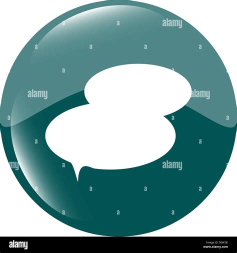 Speech Bubble Web App Button Icon Stock Photo Alamy
