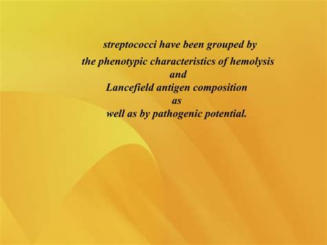 Streptococci Classification Pdf