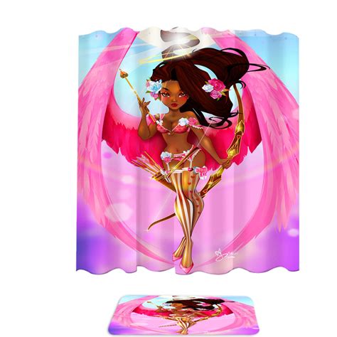 Fantasy Rose The Angel Shower Curtain Shower Of Curtains