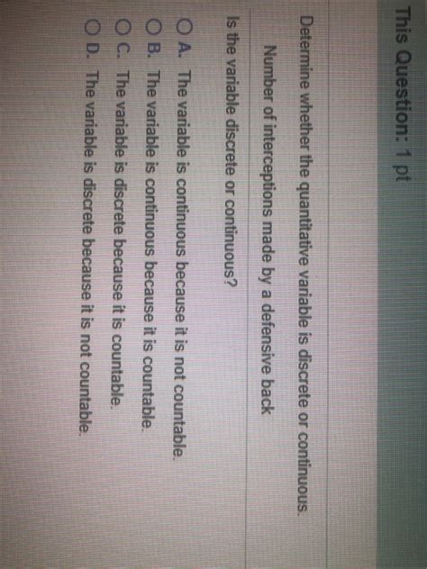 Solved This Question: 1 pt Determine whether the | Chegg.com