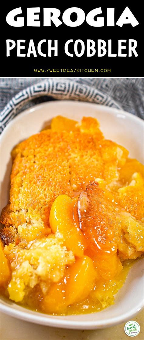 Georgia Peach Cobbler Recipe Cobbler Recipes Easy Easy Peach