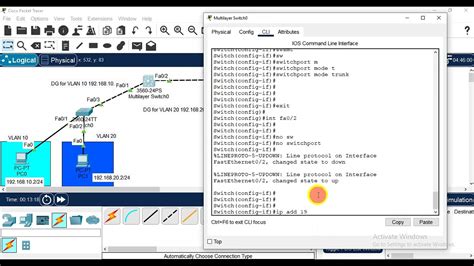 Network With Two Multilayer Switches With Different Vlans Intervlan