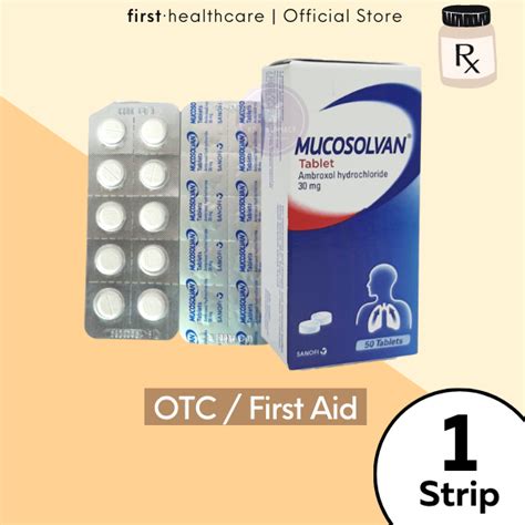 Ready Stock Mucosolvan Tablet Ambroxol Hydrochloride 30mg Relieves