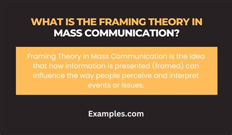 Framing Theory In Mass Communication 29 Examples How To Use