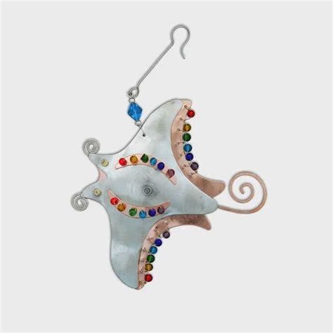 Rainbow Stingray Ornament