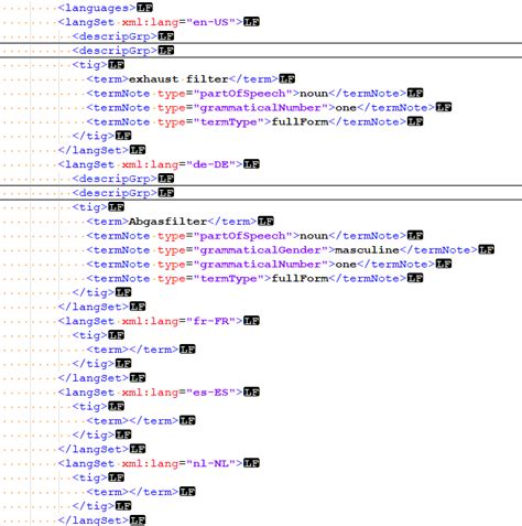 xpath expressions in multilingual xml extracts only the first match 5