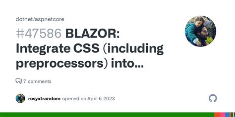 blazor integrate css including preprocessors into razor files