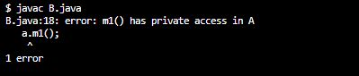 Java中的Public和Private访问修饰符的区别
