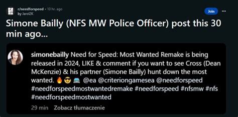 Need For Speed Most Wanted Remake Hinted By Actress On Social Media