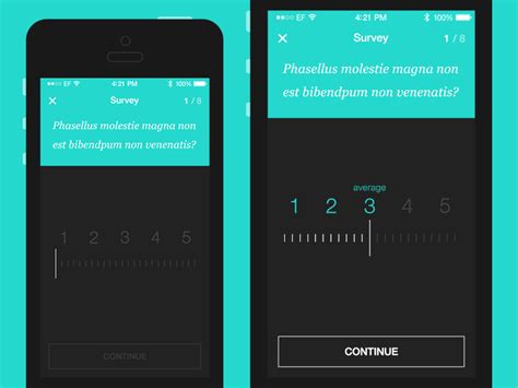 Survey Slider By Lorenzo Buosi On Dribbble
