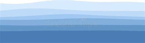 Abstract Blue Wave Pattern With Gradient Tones And Soft Curves Stock Illustration Illustration