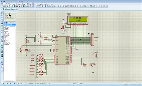 318、基于51单片机的简易时钟闹钟lcd1602显示proteus仿真设计程序proteus仿真配套资料等简易定时闹钟控制仿真图 Csdn博客