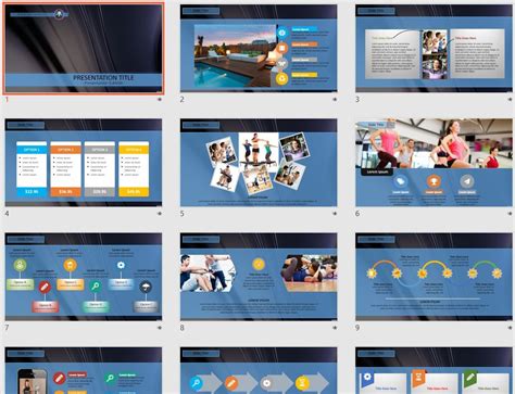 Abstract Waves PowerPoint