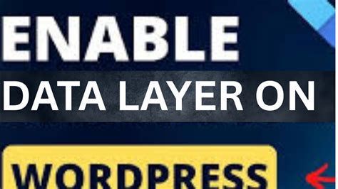 How To Enable Data Layer On A Wordpress Ecommerce Website
