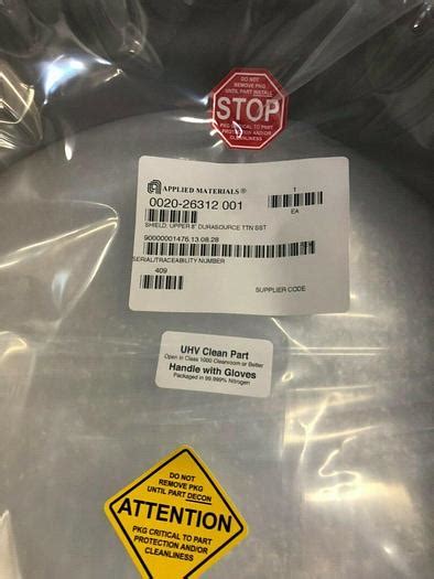 Used Amat 0020 26312 001 Shield Upper 8 Durasource Ttn Sst For Sale
