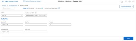 Sd Wan Vmanage에서 패킷 캡처 수행 Cisco