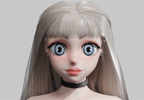 Cool Basic Girl V32204 3d Model By Nickianimations