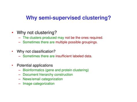 Constrained Clustering Semi Supervised Clustering Ppt Download