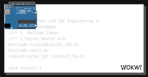 Running Text Lcd I2c Wokwi Esp32 Stm32 Arduino Simulator