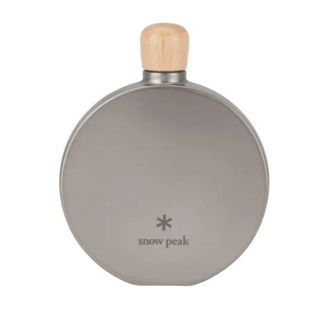 Snow Peak Titanium Curved Flask British Attire