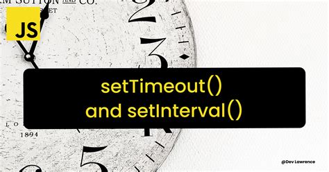 Understanding Settimeout And Setinterval