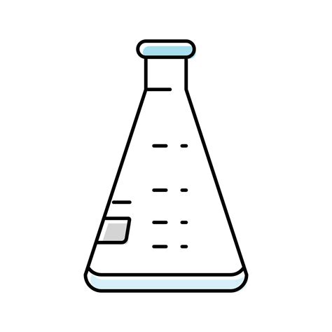 Erlenmeyer Flask Chemical Glassware Lab Color Icon Vector Illustration 21236879 Vector Art At