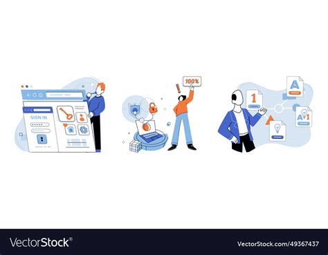 Information Security Databases Serve Royalty Free Vector