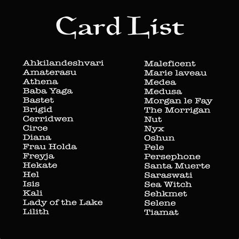 Witches Of Legend Oracle Deck — Tarotarts