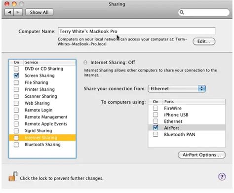 Use Mac To Take Wifi And Output Ethernet To Another Device Techyv