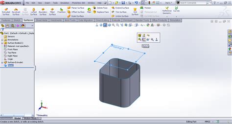 tutorial modeling container using surfacing in solidworks grabcad