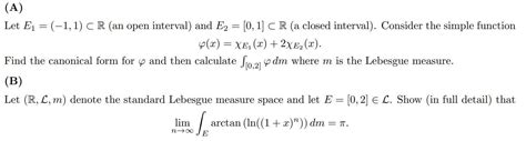Solved Let E1−11⊂r An Open Interval And E2 01 ⊂r A
