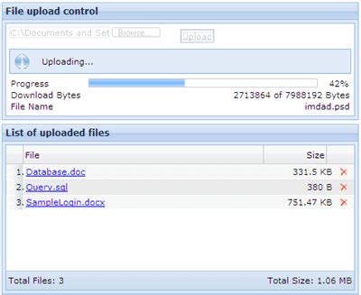 ASP NET File Upload With Progress Bar CodeProject