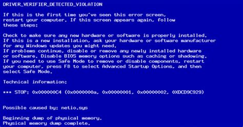 how to fix error code 0x000000c4 blue screen microsoft watch