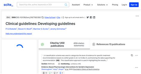 Clinical Guidelines Developing Guidelines