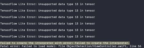 crashed at tfliteinterpretercreate · issue 44513 · tensorflow