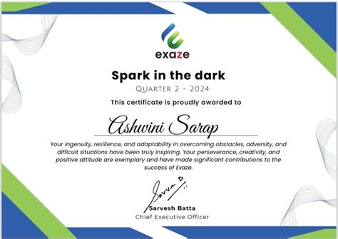 Ashwini Sarap On Linkedin Exaze Startaward Recognition Gratitude