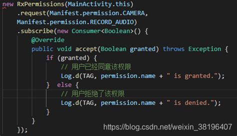 rxpermissions——权限申请库 csdn博客