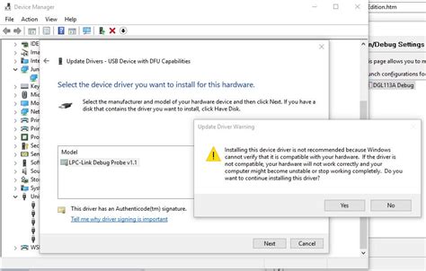 Lpc Link And Windows 10 Driver Problem Nxp Community