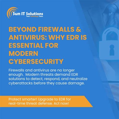 Beyond Firewalls And Antivirus Why Edr Is Essential For Modern Cybersecurity 🛡️⚡ Sun It Solutions