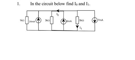 Solved In The Circuit Below Find I And I A Chegg
