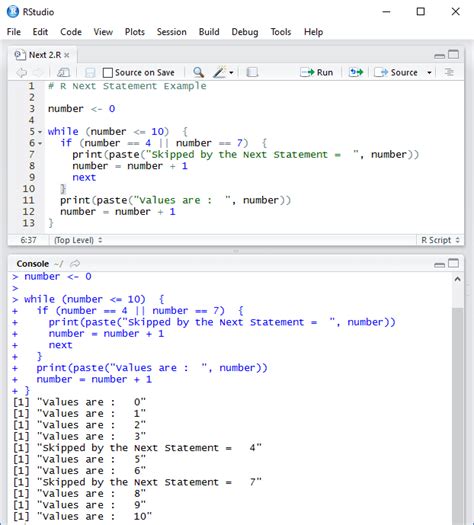 R Switch Break Next Statement Shishir Kant Singh