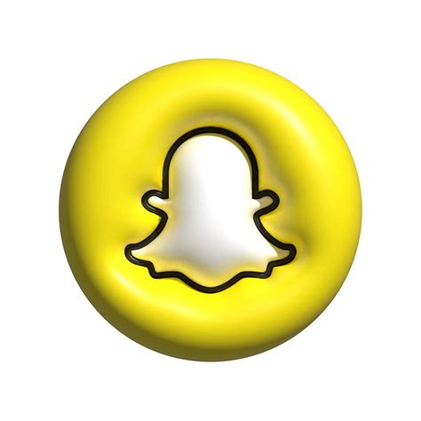 3d Snapchat Logo Icon 3d Inflated Snapchat Logo Png Icon 27842793 Png