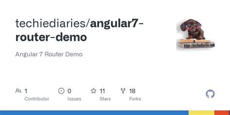 github techiediaries angular7 router demo angular 7 router demo