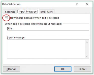 How To Use Input Message In Excel Step By Step Tutorial